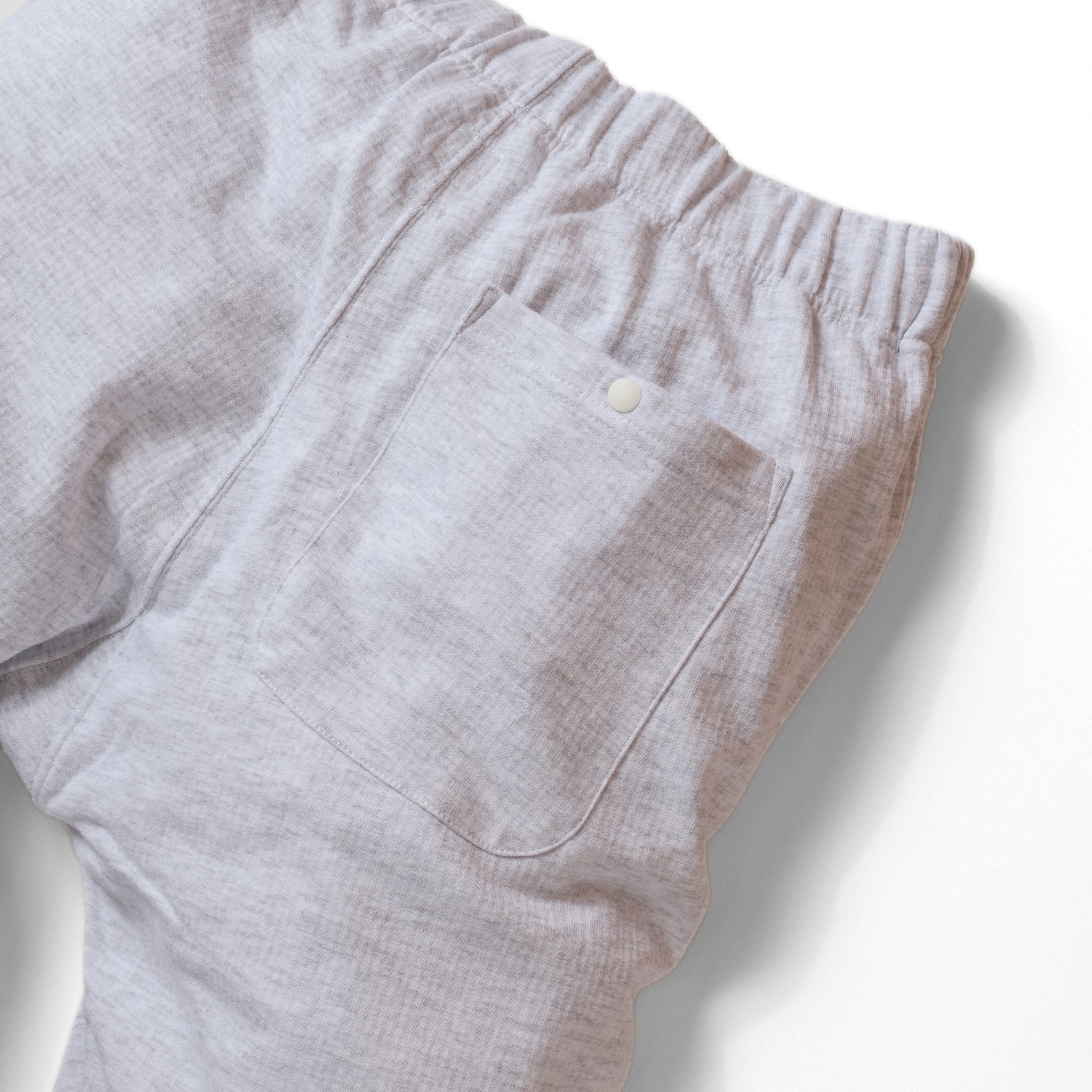 BRAVO YARN SUDARE PATTERN FRENCH TERRY REGULER FIT LONG RIB PANTS - U2 ...